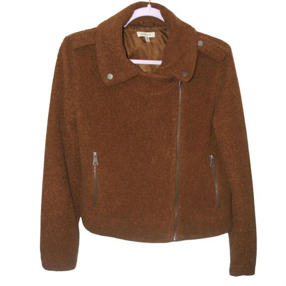 Max Studio | Jackets & Coats | Max Studio Sherpa Biker Jacket Womans ...